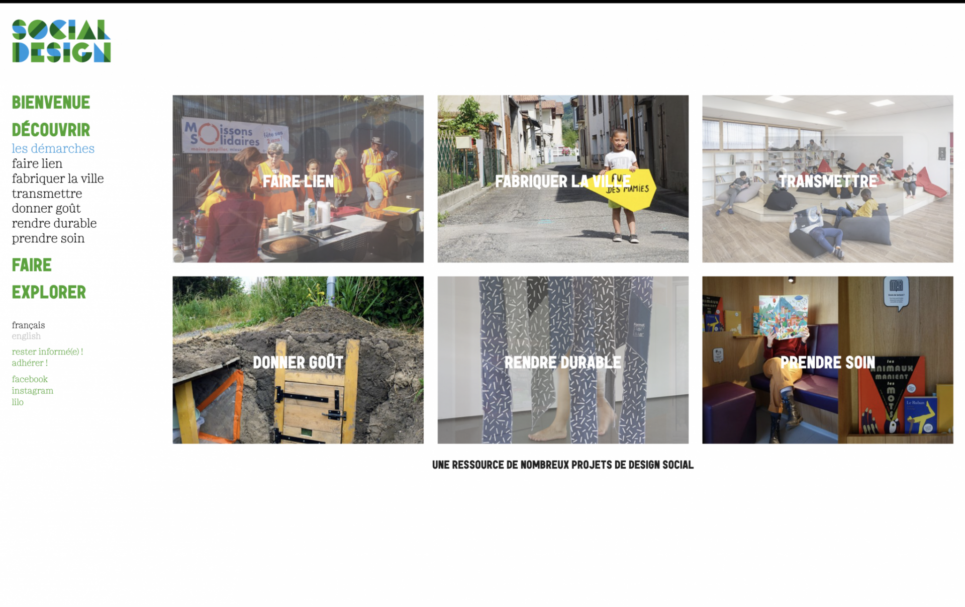 Trois plateformes de recherche en design - Etapes